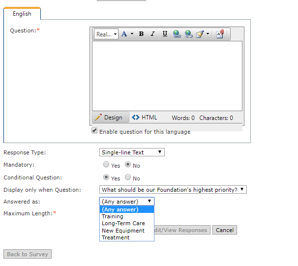 How do I create survey questions?