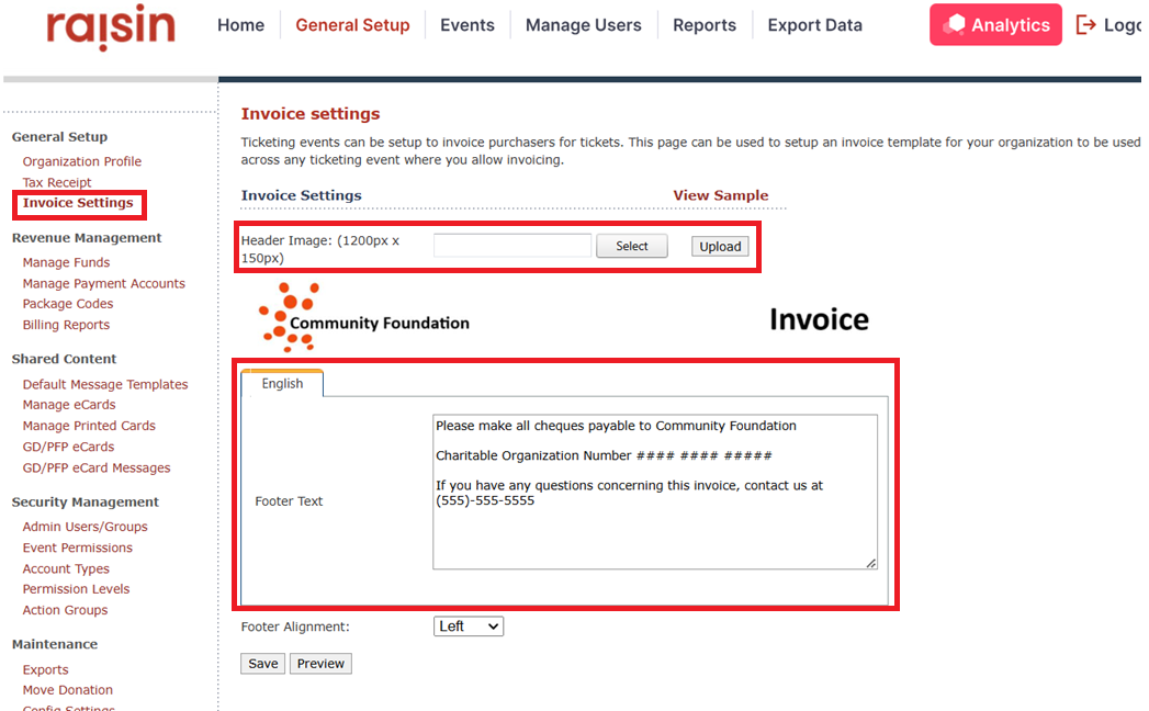 How do I create and issue invoices for my event?